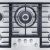 KM 2355G Knob Control 36" Flush-mounted gas cooktop - 5 burners ...