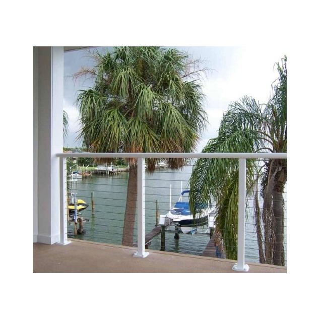 Aluminum Post Stainless Steel Cable Railing - System AP1-2000 - modlar.com