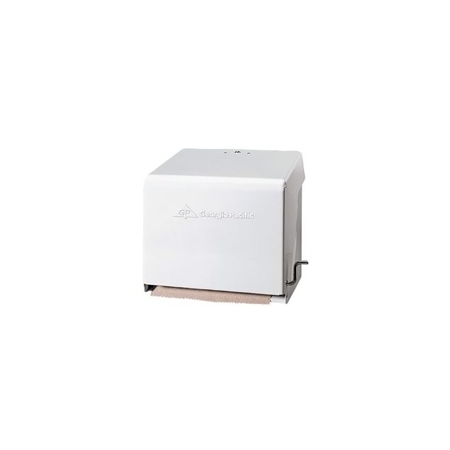 GP Georgia-Pacific® White Crank Roll Towel Dispenser - modlar.com