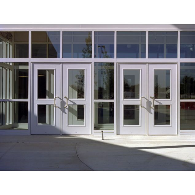 FRP - Sandstone-Textured Aluminum Hybrid Door - modlar.com