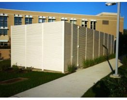 Aluminum Fixed Louver Fence - modlar.com