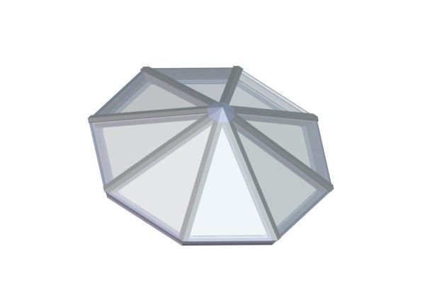 Octagonal Pyramid Skylighting System - modlar.com