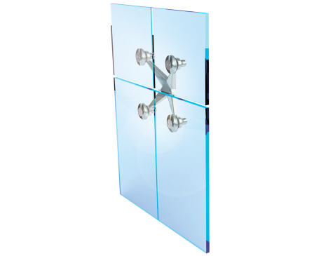 Point Support Spider Fittings and Tempered Glass - modlar.com