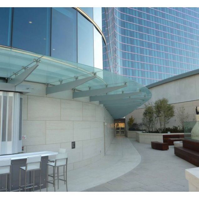 Laminated Pilkington Planar™ Structural Glass Canopies - modlar.com