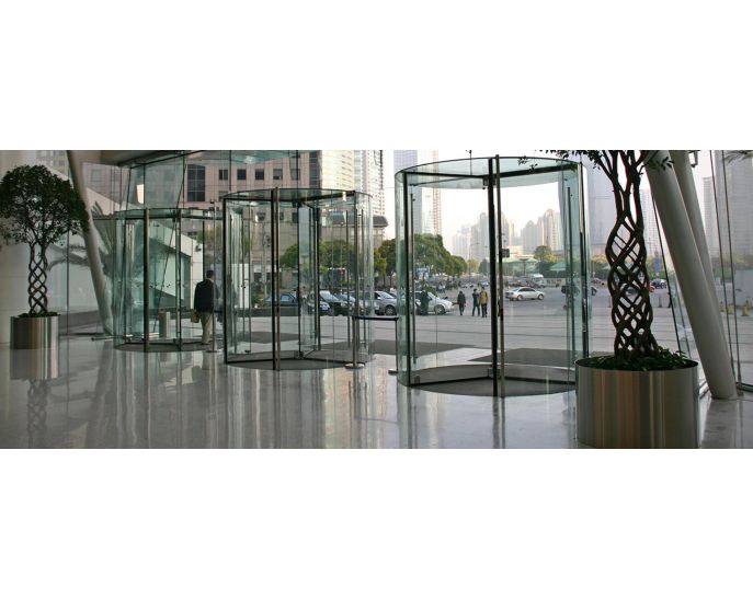 Crystal TQ Glass Revolving Door - modlar.com