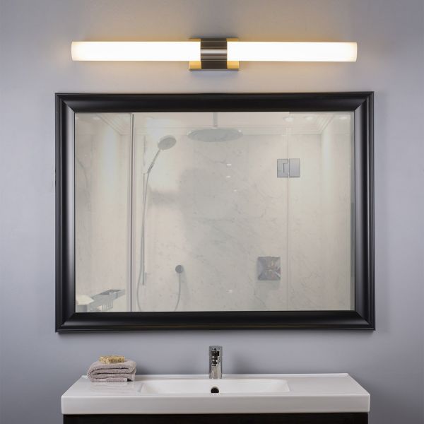 Perpetua 42 Inch LED Bathroom Vanity Light, Integrated LED Light Strip With Caps - modlar.com