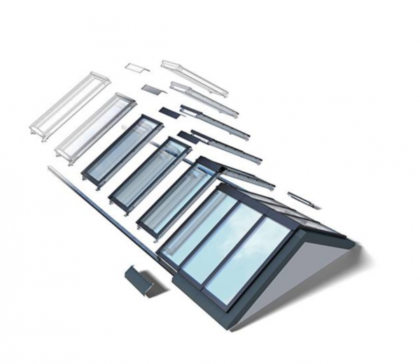 VELUX Ridgelight 25-40 Self-Supporting Skylights - modlar.com