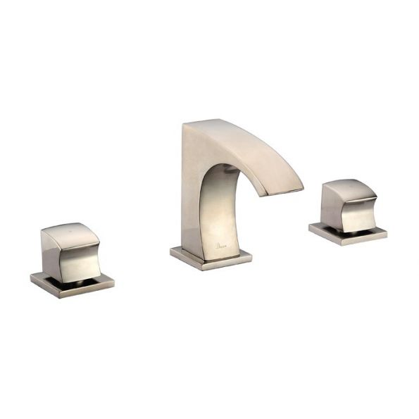 3 Hole Widespread Lavatory Faucet with Square Handles - modlar.com