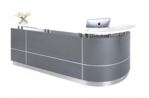 Maddock 3 Curved Reception Counter - modlar.com