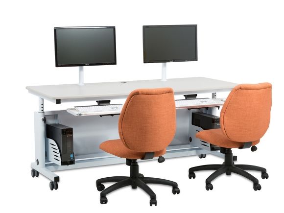 Deluxe Height Adjustable Computer Table - modlar.com