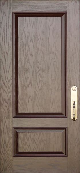 Oak Grain 2 Panel Embossed Doors - modlar.com