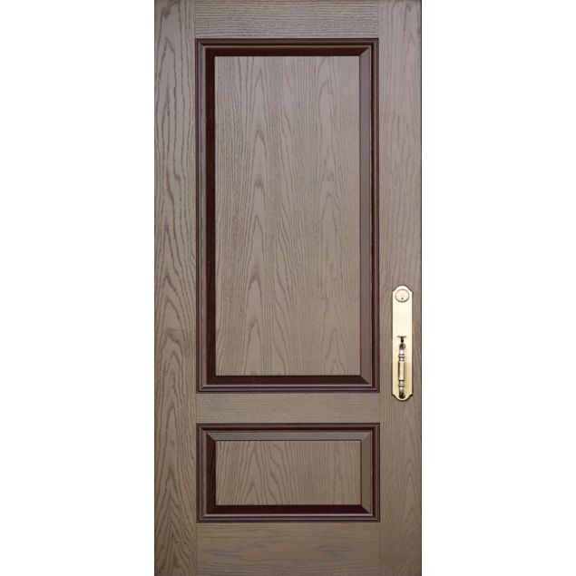 Oak Grain 2 Panel Embossed Doors - modlar.com