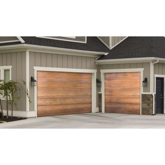 Copper Garage Door - modlar.com