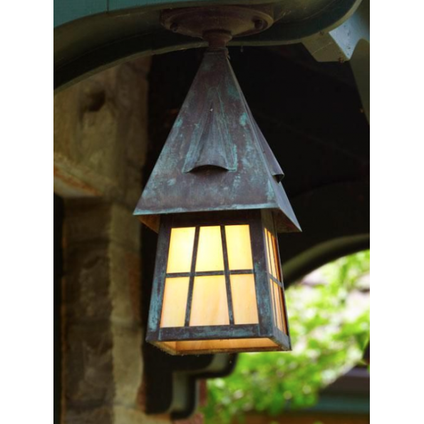 European Country™ Lantern 6" Wide Semi Flush Exterior Ceiling Light ...