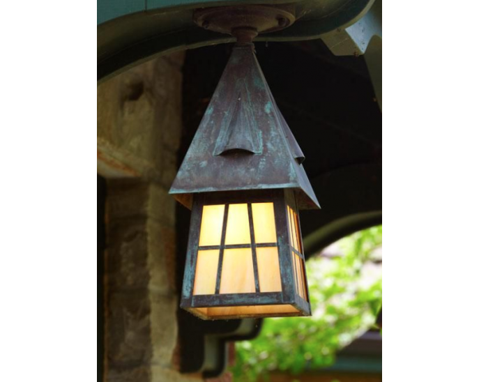 European Country™ Lantern 6" Wide Semi Flush Exterior Ceiling Light ...