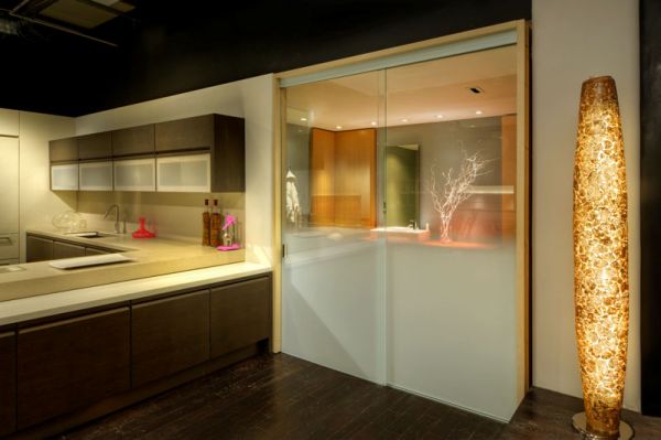 Rollglass Self Single Sliding Doors With Fixed Glass - modlar.com