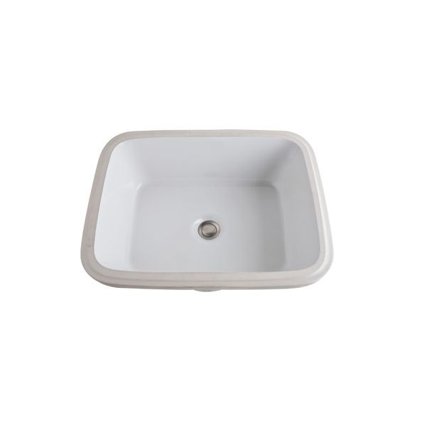 Allia Rectangular Undermount Lavatory Sink - modlar.com
