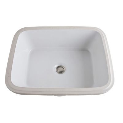 Allia Rectangular Undermount Lavatory Sink - modlar.com