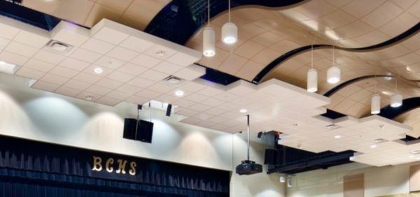 Rockfon® CurvGrid™ Curved Ceiling System with EZ-Flex™ Panels - modlar.com