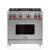 36" Gas Range - 4 Burners and Infrared Charbroiler GR364C - modlar.com