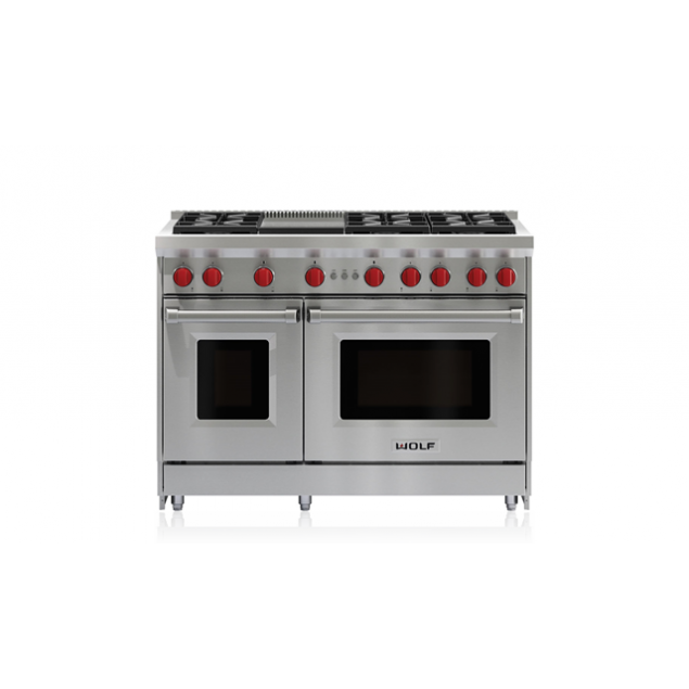 48" Gas Range - 6 Burners and Infrared Griddle GR486G - modlar.com