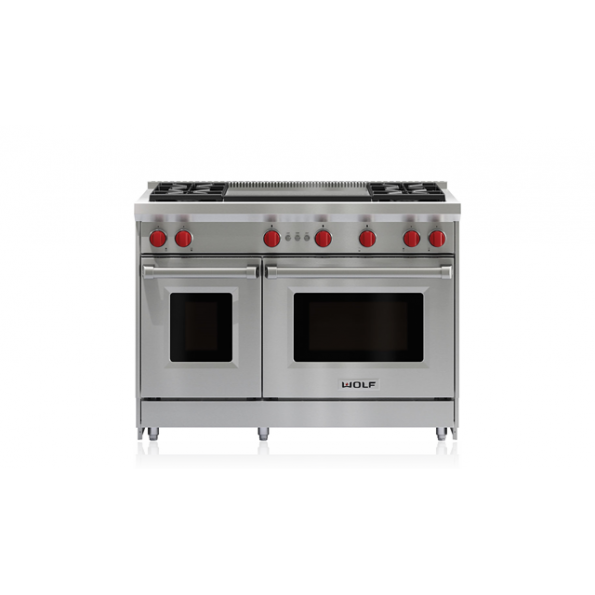 48" Gas Range - 4 Burners and Infrared Dual Griddle GR484DG - modlar.com