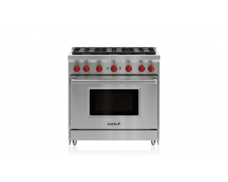 36" Gas Range - 6 Burners GR366 - modlar.com
