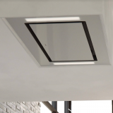 36" Ceiling-Mounted Hood - White Glass VC36W - modlar.com
