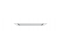36" Ceiling-Mounted Hood - White Glass VC36W - modlar.com