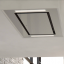 36" Ceiling-Mounted Hood - White Glass VC36W - modlar.com