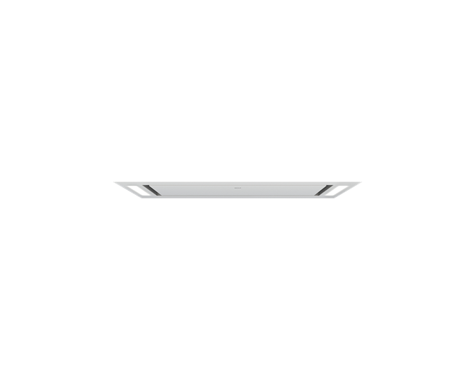 36" Ceiling-Mounted Hood - White Glass VC36W - modlar.com
