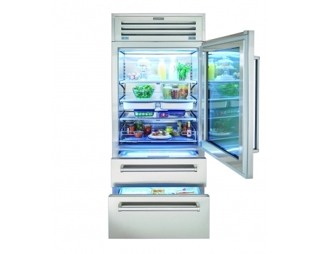 36" PRO Refrigerator/Freezer with Glass Door PRO3650G - modlar.com