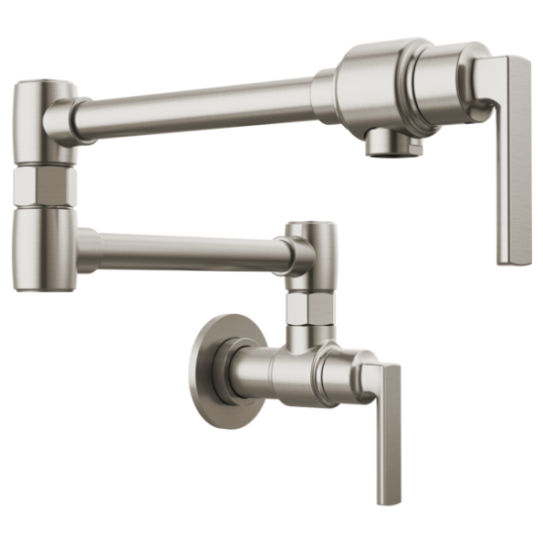 Kintsu Kitchen Wall Mount Pot Filler with Lever Handle - modlar.com