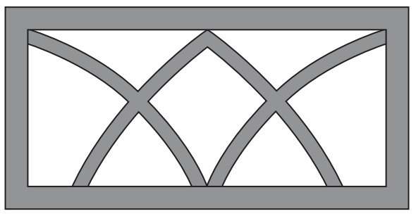 Double Gothic Transom Grid - modlar.com