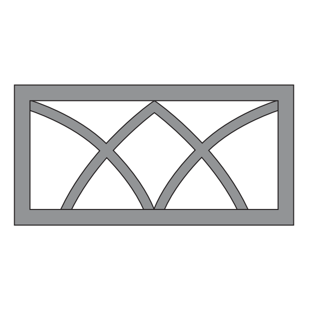 Double Gothic Transom Grid - modlar.com