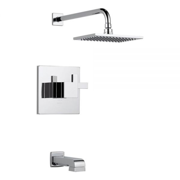 Siderna Chrome Tub Shower - Medium Flow by Brizo - modlar.com
