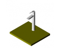 Lavatory Faucet, Grail™ Series, Centerset, Stainless Steel Finish ...