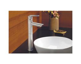 Lavatory Faucet, Grail™ Series, Centerset, Stainless Steel Finish ...