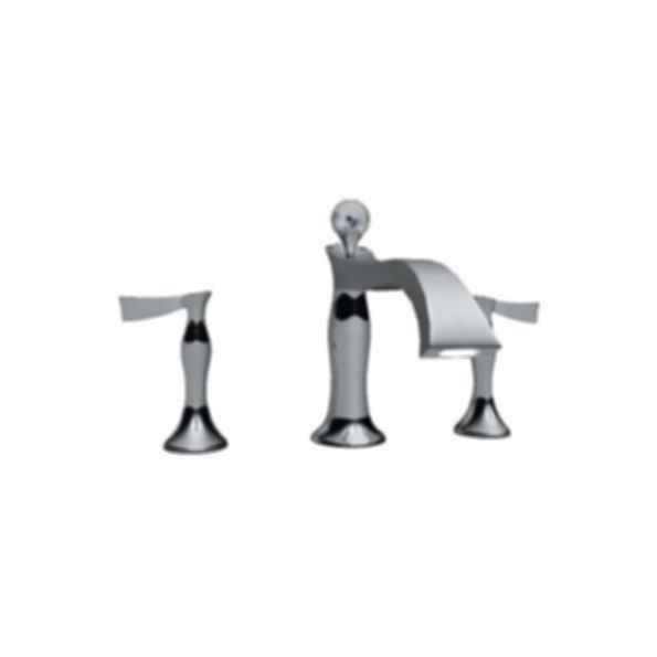 Brizo - RSVP Polished Chrome 3-Hole Roman Tub With Lever Handles And ...