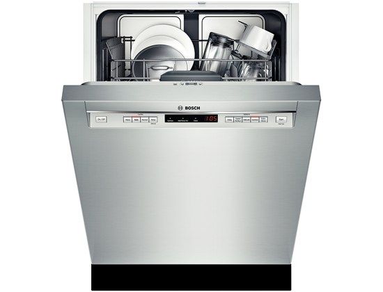 Bosch 24" Recessed Handle Dishwasher 800 Series- Stainless steel ...