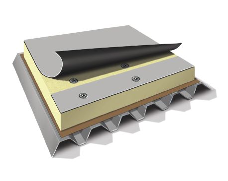 Roof TPO: Non-Insulated Cementitious Wood Fiber Deck - modlar.com