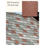 Slate Roofing, TruSlate Greystone, 85% Greystone, 15% Rustic Red ...
