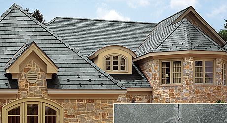 Slate Roofing, TruSlate Greystone, 100% Greystone - modlar.com