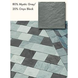 Slate Roofing, TruSlate Mystic Grey, 80% Mystic Grey, 20% Onyx - modlar.com