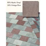 Slate Roofing, TruSlate Mystic Grey, 80% Mystic Grey, 20% Vintage Plum ...