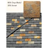Slate Roofing, TruSlate Onyx Black, 80% Onyx, 20% Sunset - modlar.com