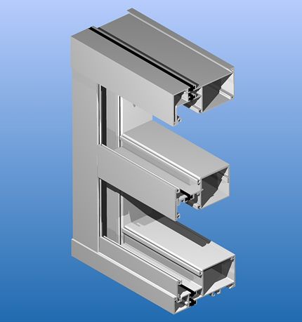 Window - Offset Glazed System TC470 Series (Non-Therm or Thermal ...