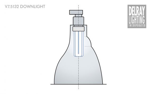 V7.5132 Vertical Downlight by Delray Lighting - modlar.com