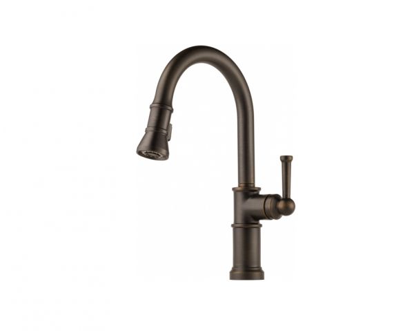 Artesso Single Handle Pull-down Kitchen Faucet Bronze - modlar.com