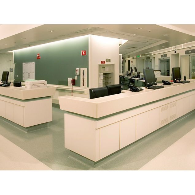 Multiple Solid Surface office workstation AVONITE | Office workstation ...